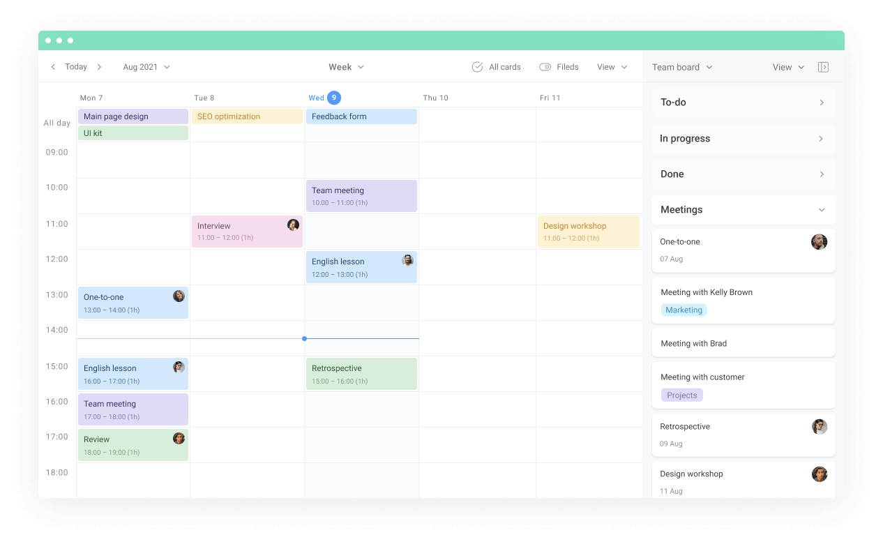 Organize your weekly planner online | Planyway