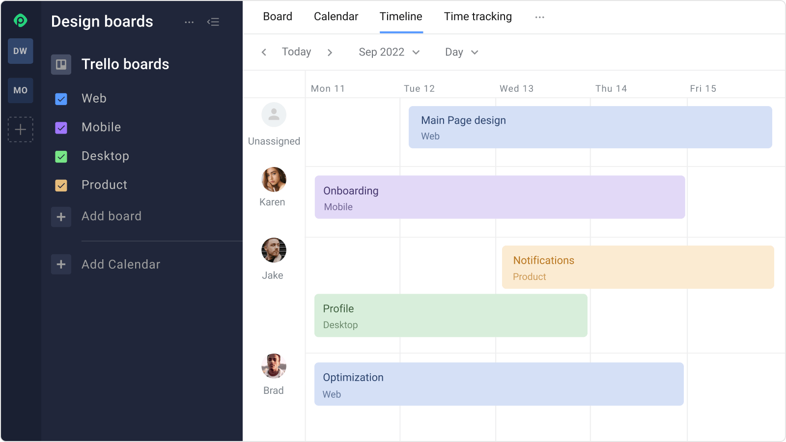 Calendar, Timeline, Time Tracking by Planyway Power-Up | Trello