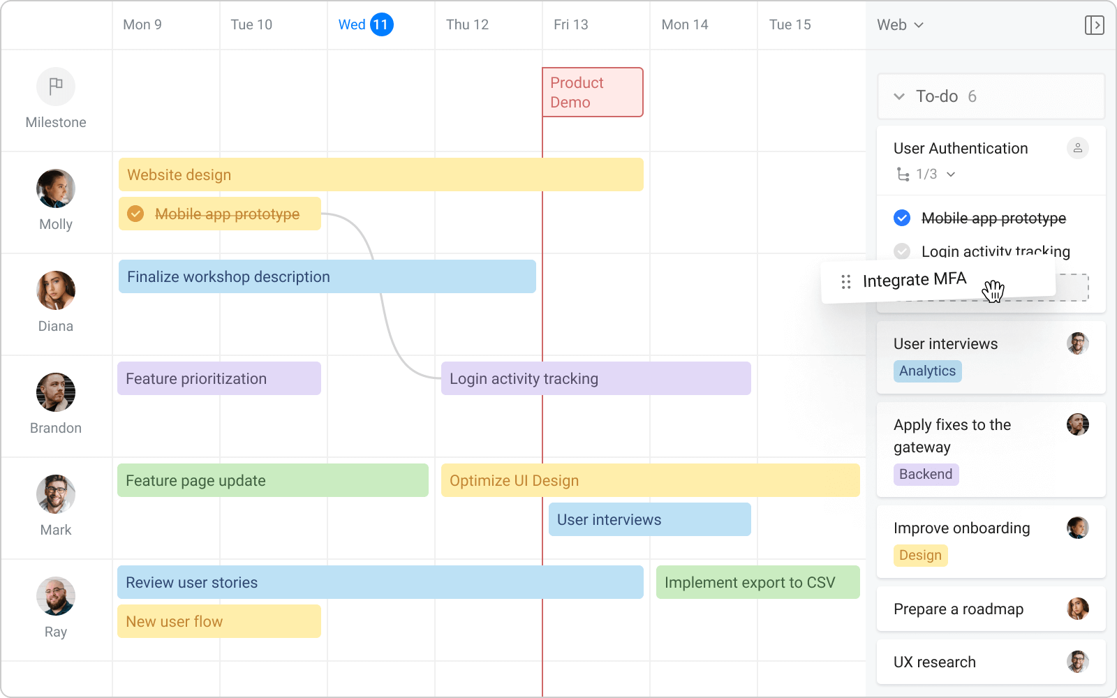 Gantt-style Project Roadmap by Planyway Power-Up | Trello